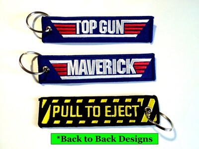 1x Top Gun Maverick Keychain Keyring Embroidered Cloth Patches Badge ...