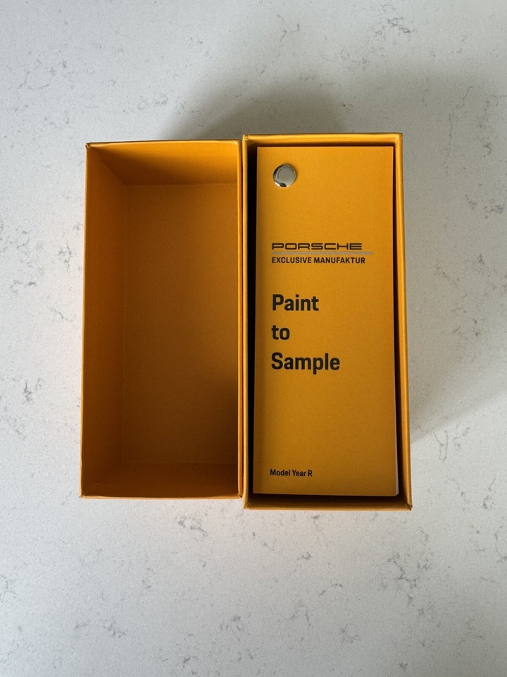 Porsche Paint to Sample (PTS) Colour Swatch Deck - Model Year 2024 | eBay