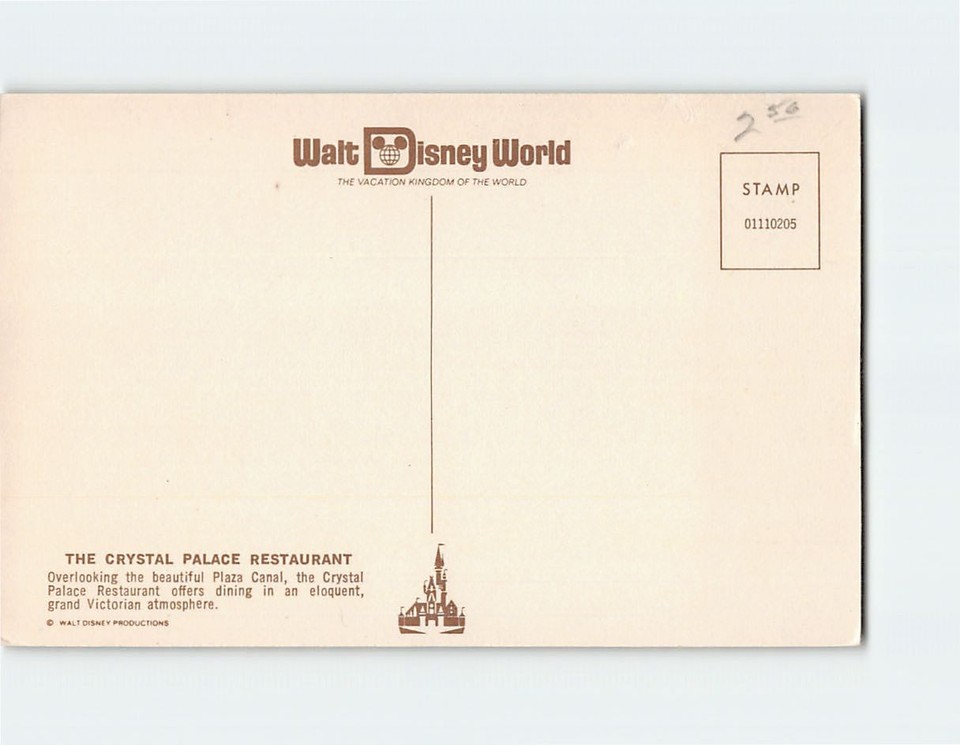 Postcard The Crystal Palace Restaurant Walt Disney World Florida USA ...