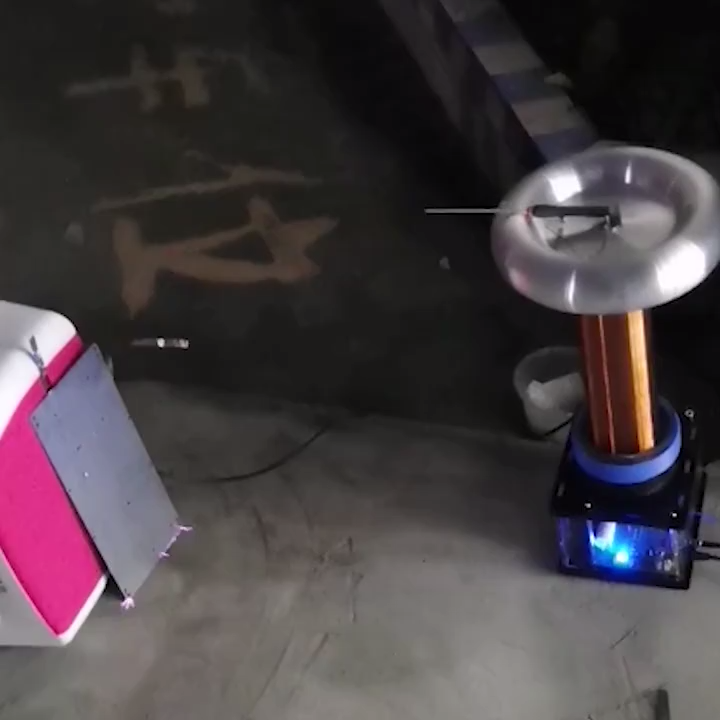 220V Tesla Electric Coil Induction Arc Music Tesla Coil Large Pulse ...