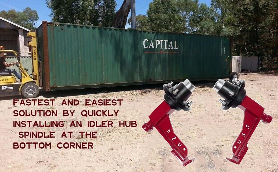 6x 5.5 Lug Superior Shipping Container Wheels,Container Spindle mobile ...