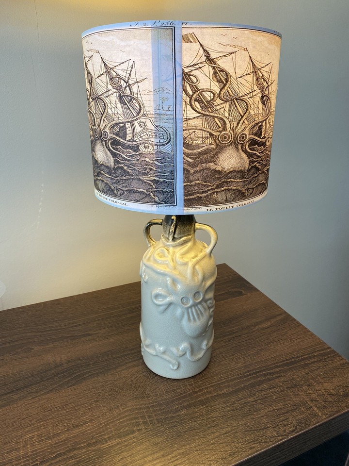 Bespoke Kraken Ceramic Rum Bottle Lamp | eBay