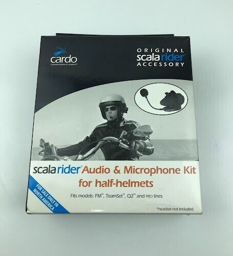 Cardo Scala Rider Audio & Microphone Kit For Half Helmets - Headset Not ...