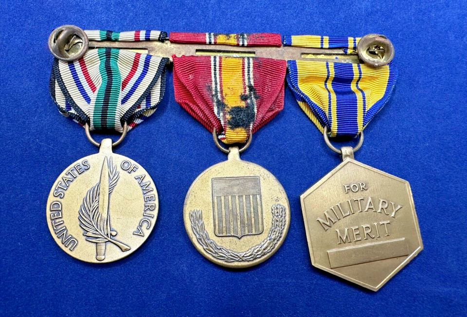 Gulf War Three Piece Medal Set (Commendation, National Def., Southwest ...