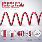 12AWG 50FT Copper Clad Aluminum Wire 12-2 Gauge Red Black CCA ...