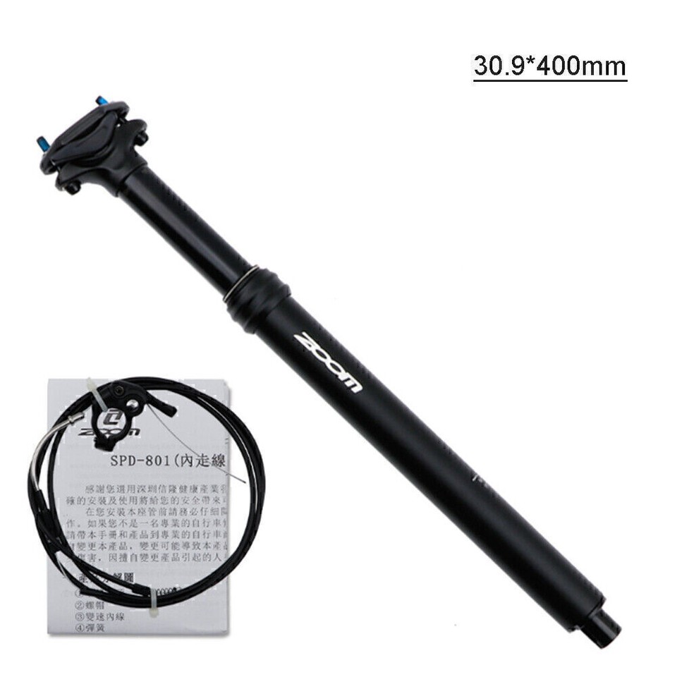 400mm 100mm External Routing Dropper Post Seatpost Adjustable Bike 30.9 ...
