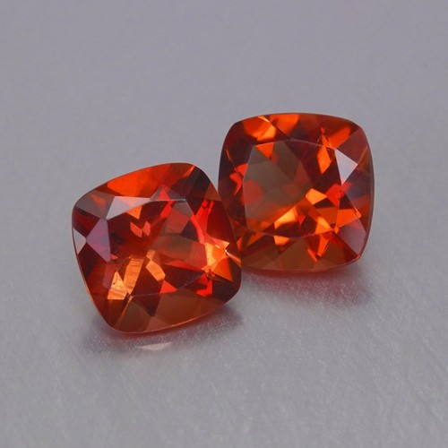 2.39ct Natural Flawless Ultra Rare Good Pair Red Andesine Cut Loose ...