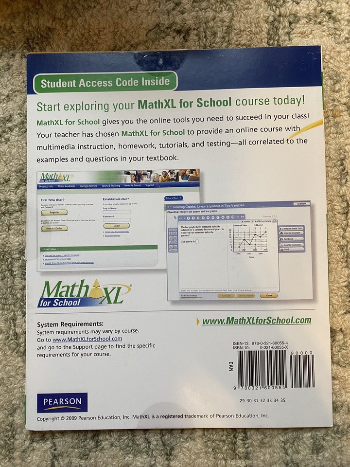 MATH XL FOR SCHOOL - STUDENT ACCESS KIT (ONLINE PROGRAM MEMBERSHIP) | eBay
