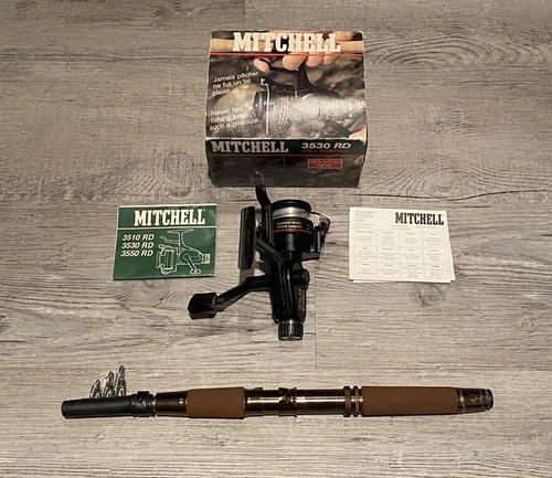 Vintage Mitchell 3530 RD Full Control Fishing Spinning Reel and ...