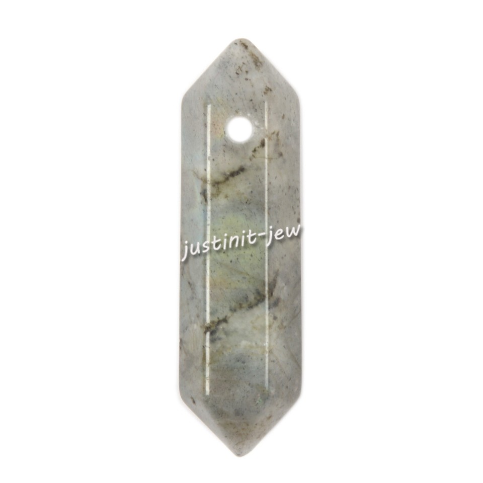 32mm hexagonal pendant gemstone jewelry making beads crystal healing ...
