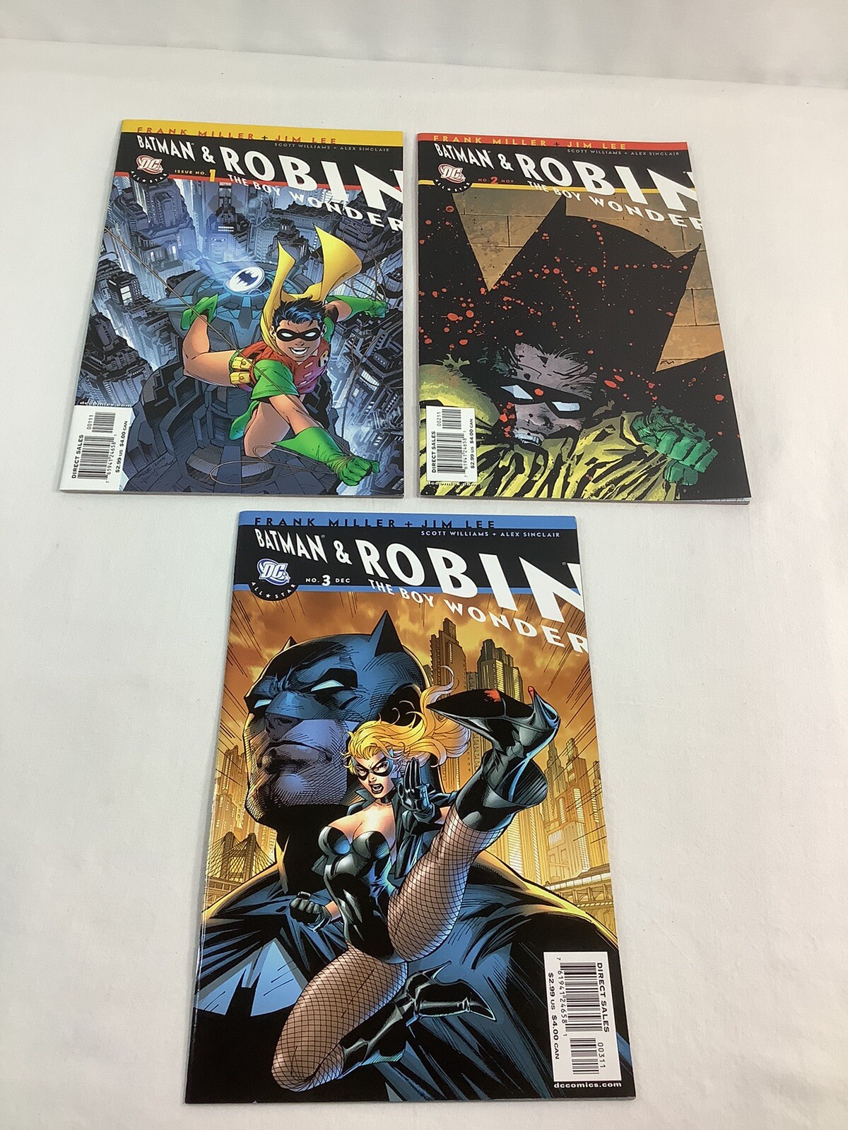 All Star Batman & Robin The Boy Wonder #1 #2 #3 DC Jim Lee Frank Miller ...