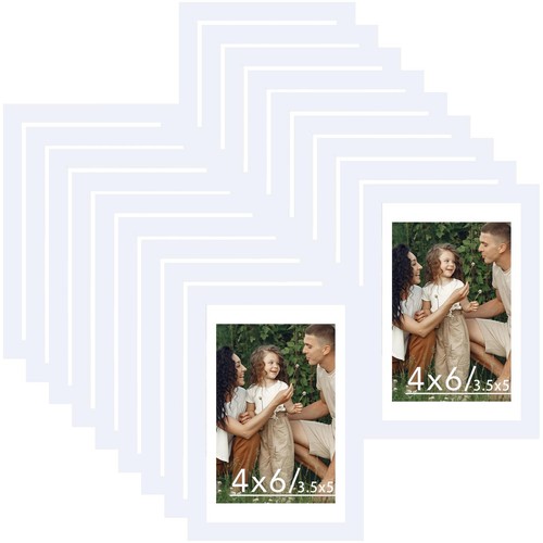 18 Packs 4x6 Picture Frames White, 4x6 Frames Bulk, Gallery Wall Frame ...