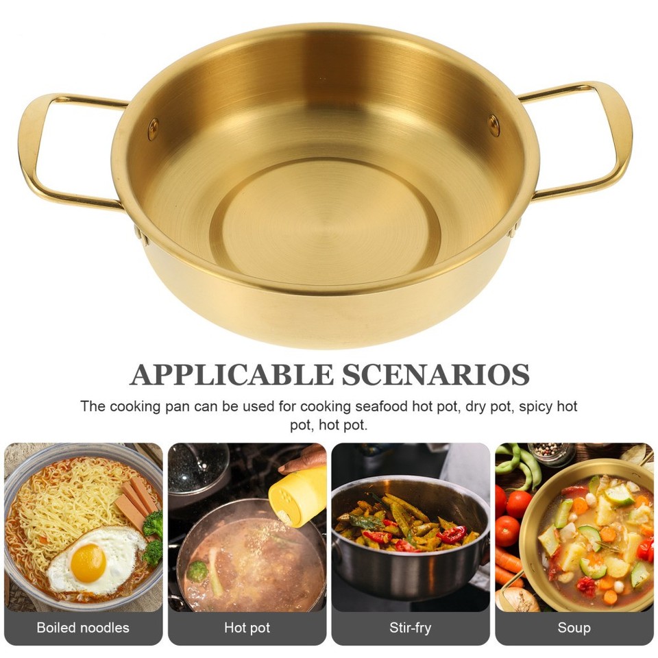 Stainless Steel Hot Pot Kitchen Dry Pot Seafood Pot Cooking Pan ...