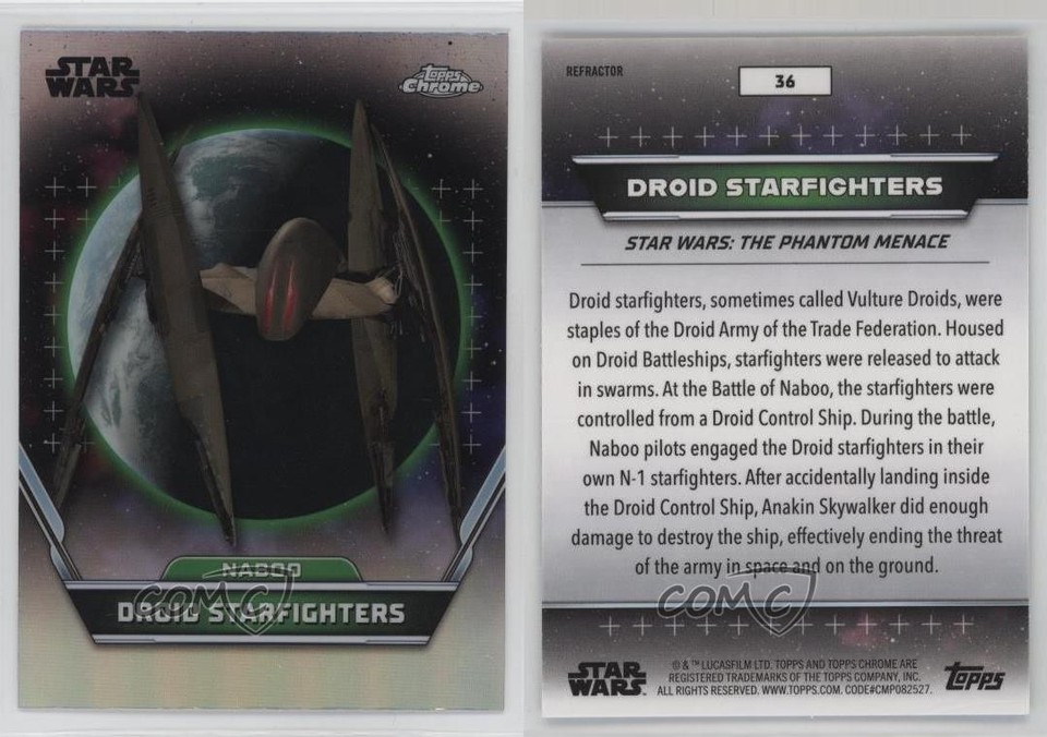 2024 Topps Chrome Star Wars Hyperspace Naboo Refractor Droid ...