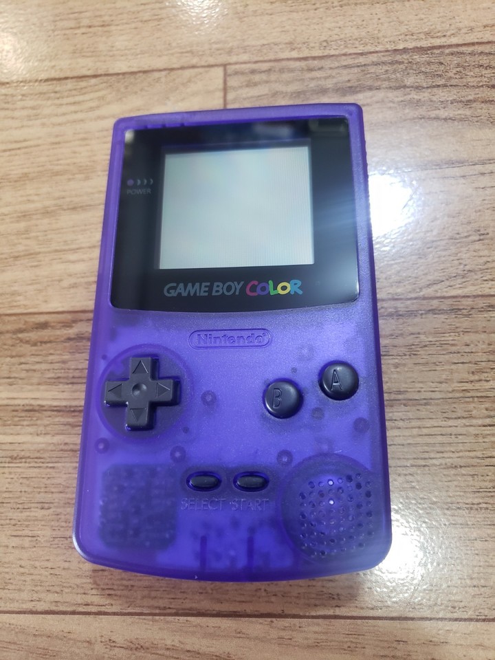 Nintendo Game Boy Color Handheld Console New Translucent Purple Shell ...