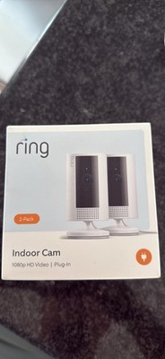 2-Pack Ring Indoor Plug-in Wired Smart Security Camera HD Video | eBay