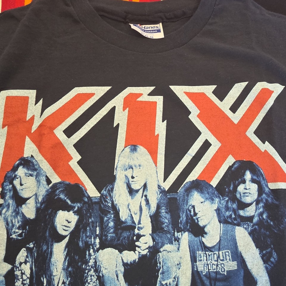 Rare VTG Kix Christmas X Mas Tour Shirt Size XL 1989 Holiday Tour ...