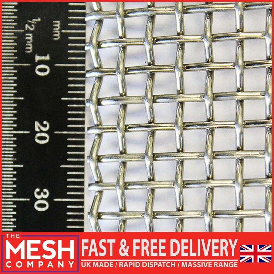 The Mesh Company 3mm Wire Mesh | SS304, 6 LPI x 1.2mm Wire, 3mm Hole ...