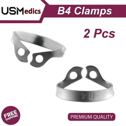 Dental B4 Rubber Dam Clamps Brinker Clamp Retractor Endodontic Clamps 2 ...