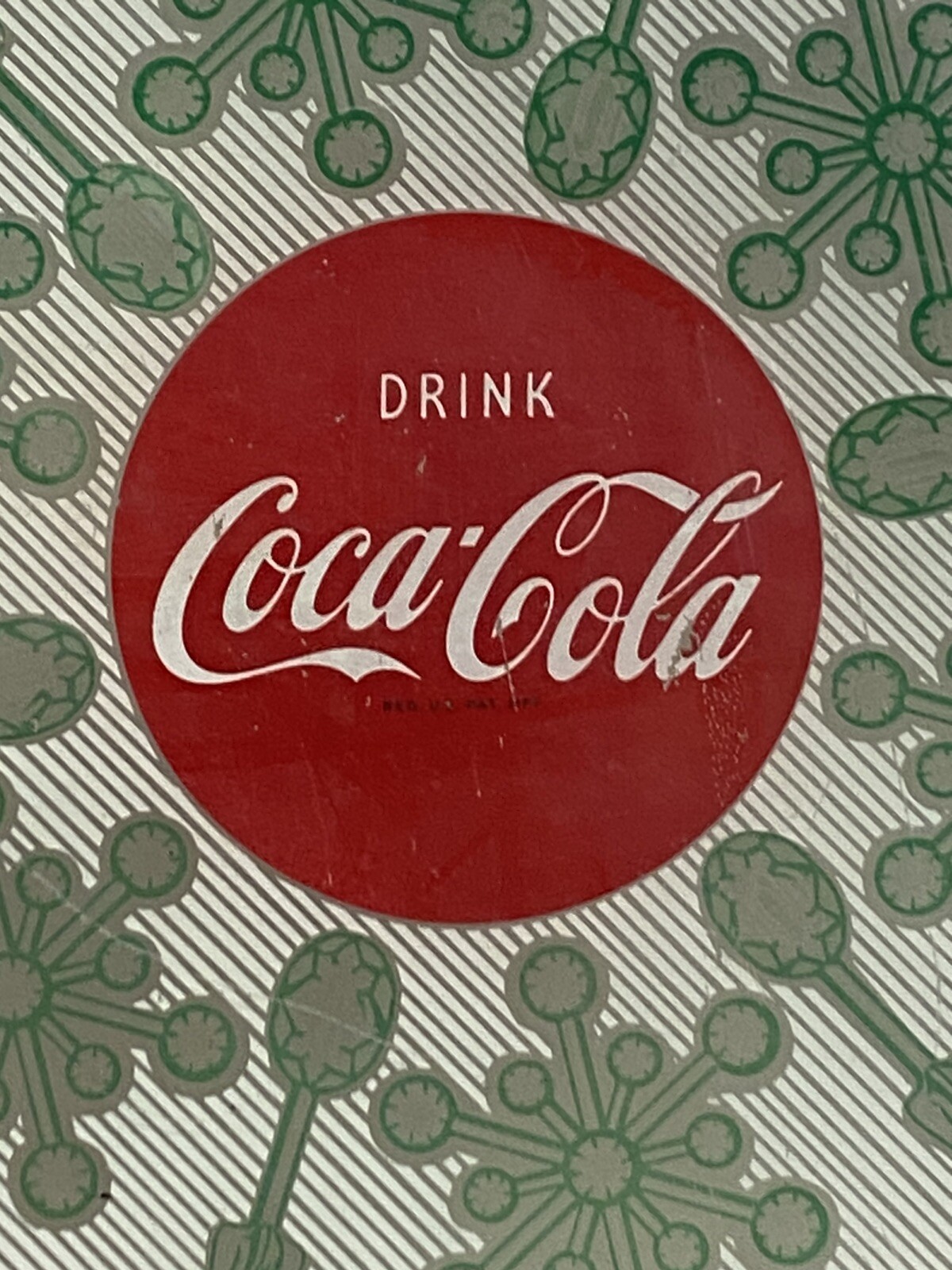 Unusual 1950s Coca-Cola Reverse on Lucite Sign lovely lady holding cup ...