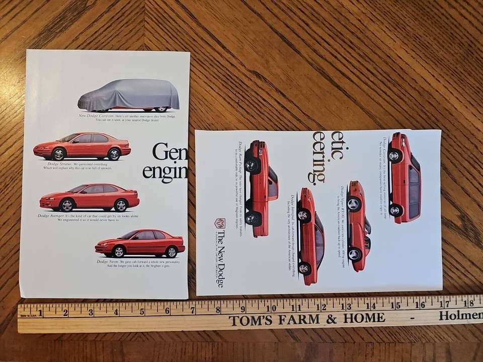 Vintage Dodge Magazine Print Ad Caravan Intrepid Stratus Avenger Ram ...