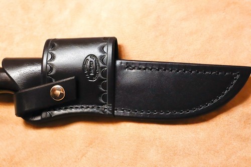 Custom Black Leather Crossdraw Sheath for Buck 120 | eBay Australia