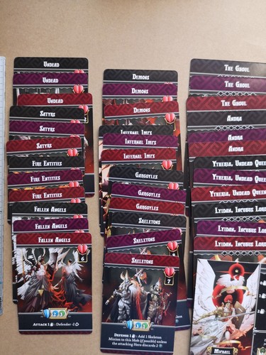 ENGLISH MONSTER CARDS LEVEL 6-10/HEAVENFALL/MASSIVE DARKNESS 2 ...