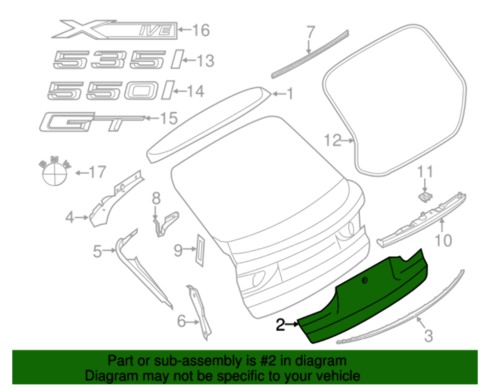 BMW 51497207357 Genuine OEM Factory Original Lower Cover for sale ...