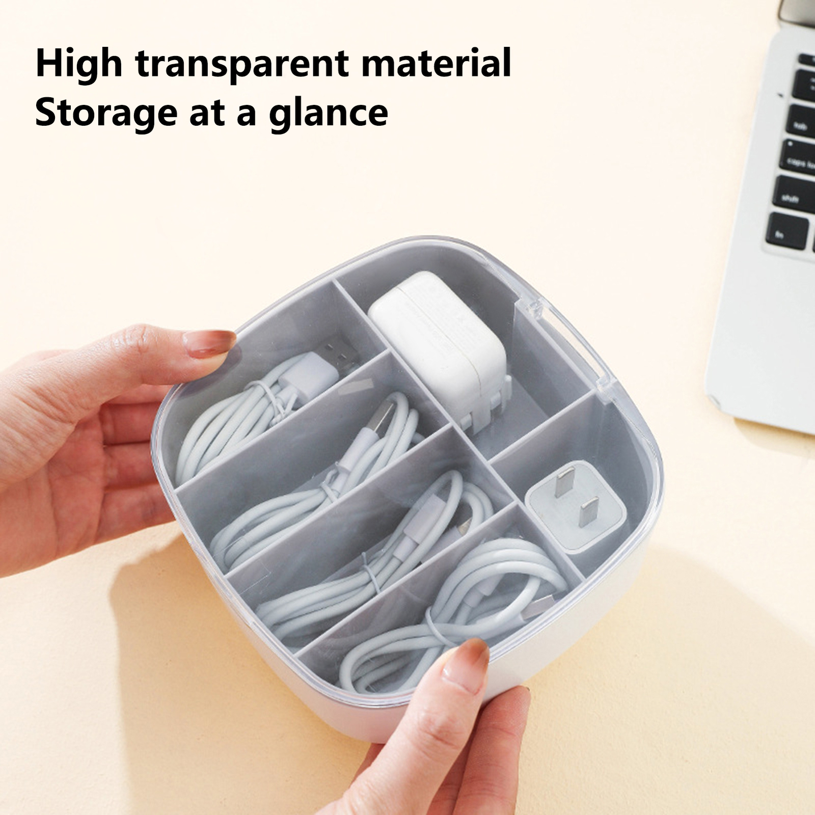 Storage Box Management Keep Neat Buckle Design Cable Management Box ...