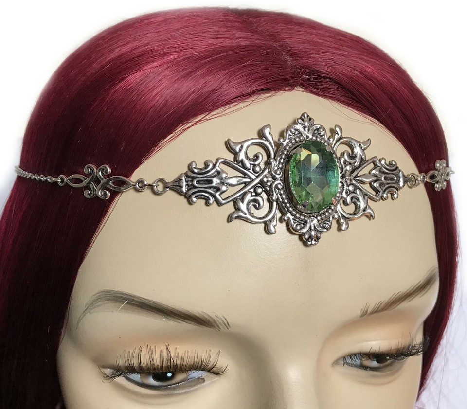 Elf Crown Crystal Silver Filigree Woodland Elf Elven Princess Queen ...