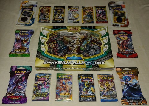 FAST SALE Pokemon SHINY SILVALLY GX Box w/ Ancient Origins Roaring ...