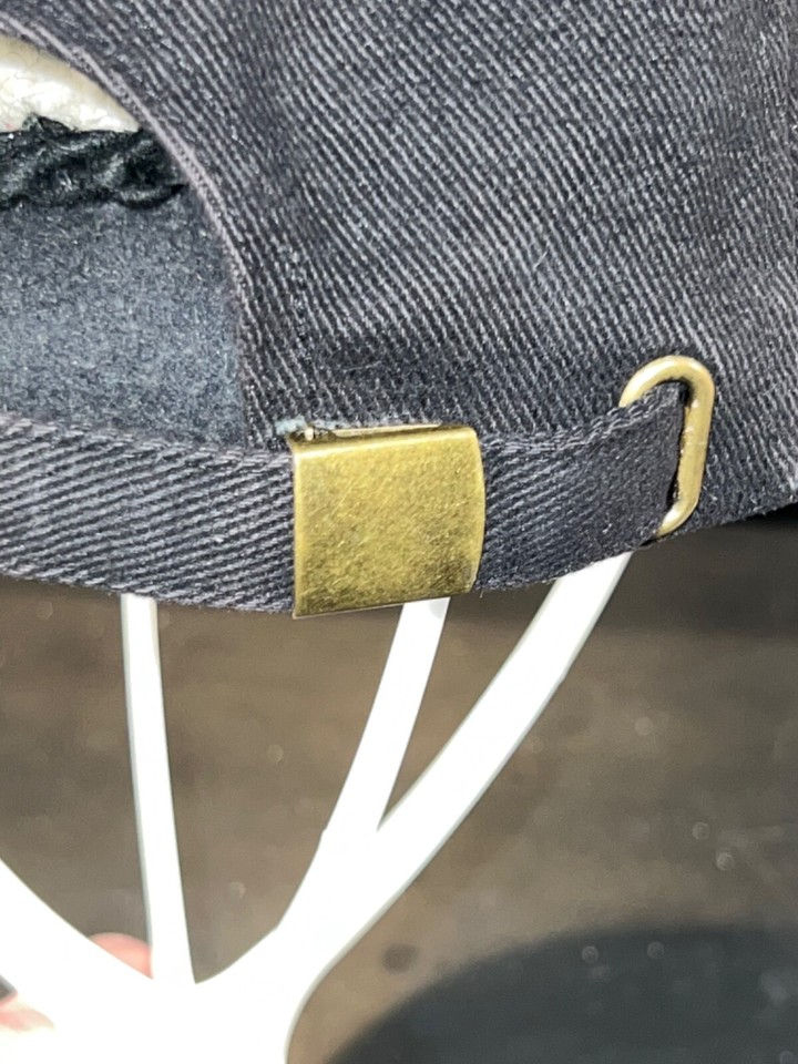 Mauna Loa Hilo Hawaii Black Hat Cap Gold Embroidery EUC Adj | eBay