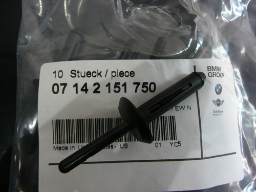 40x NEW GENUINE BMW X3 F25 X5 E70 & LCI X6 E71 E72 BLIND RIVET ...