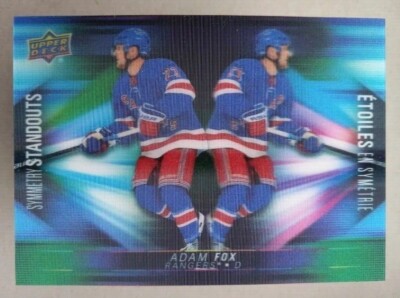 Adam Fox Rangers 2023-24 Upper Deck Tim Hortons Symmetry Standouts #3D ...