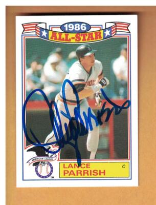Lance Parrish AUTOGRAPHED 1987 TOPPS ALL-STAR BASEBALL CARD SIGNED ...