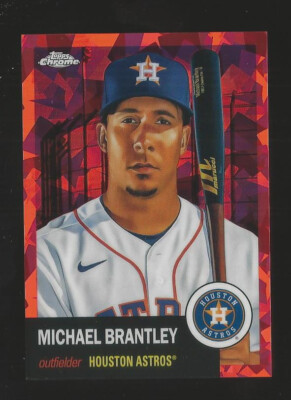 2022 Topps Chrome Platinum Michael Brantley Astros 318 Red Atomic ...