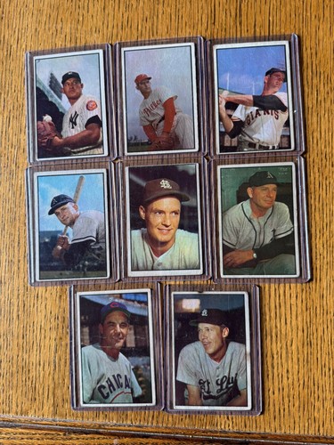 1953 Bowman Color Baseball Cards Lot Of 9 | eBay