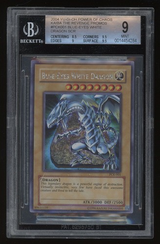 BLUE EYES WHITE DRAGON 2004 YUGIOH POC Kaiba The Revenge PCK-001 Card ...