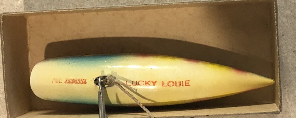 Vintage Bill Minser Lucky Louie Herring Plug Lure with Original Box ...