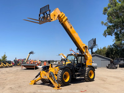2014 JCB 510-56 56' 10,000 lb Telescopic Reach Forklift Telehandler ...