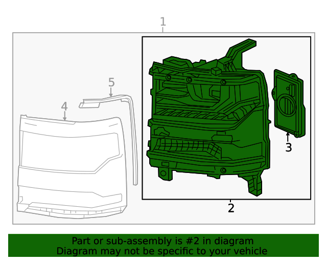 Genuine GM Headlight Assembly 85617484 | eBay