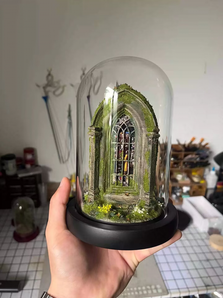 Church Ruins DIY Custom Miniature Model In Bottle New Toys Collectible ...