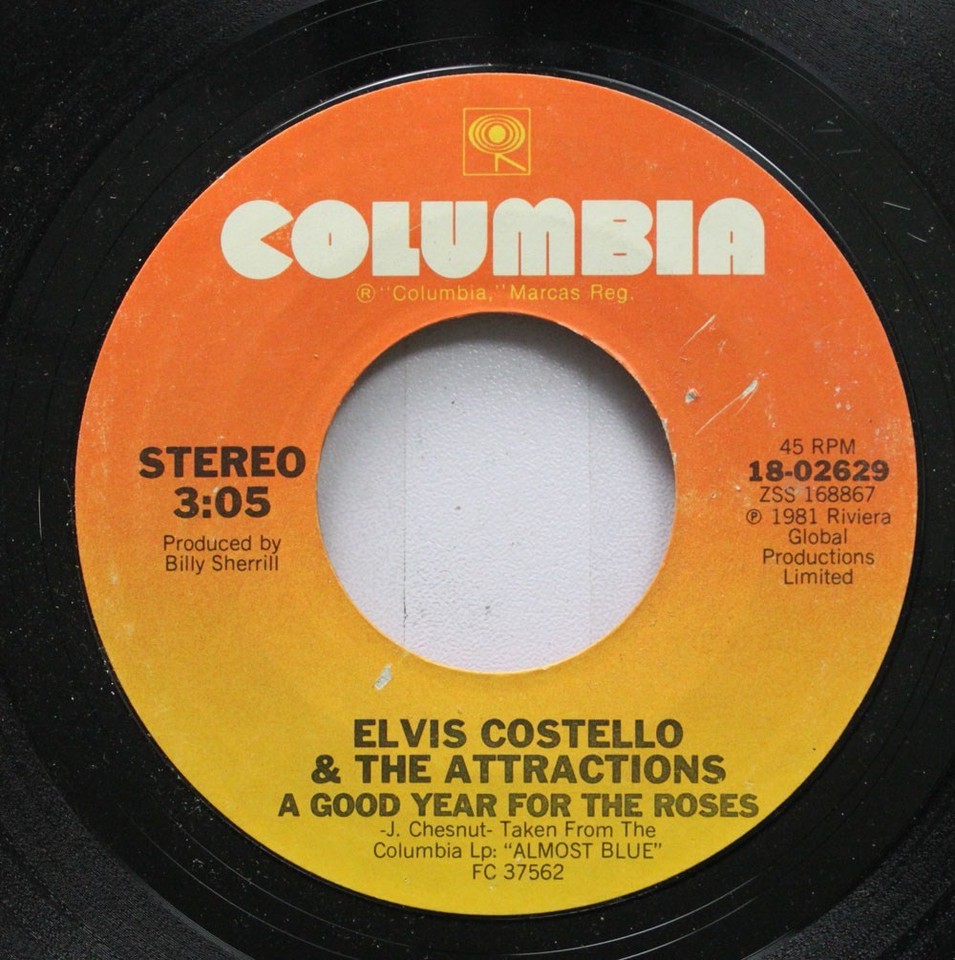 Rock 45 Elvis Costello & The Attractions - Your Angel Steps Out Of ...