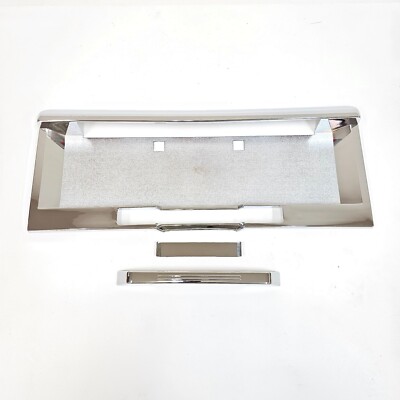 For 2003-2005 HUMMER H2 SUV Chrome W /Holes Rear License Plate Trim ...