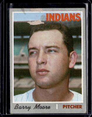 Barry Moore 1970 Topps #366 Cleveland Indians | eBay
