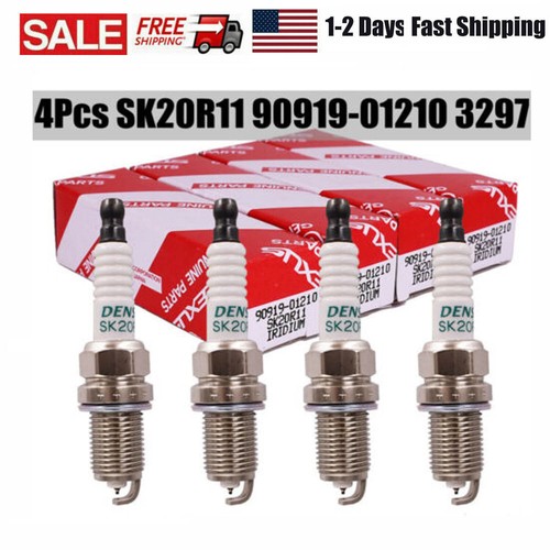 4Pcs OEM DENSO 90919-01210 SK20R11 3297 Iridium Spark Plug for Lexus ...