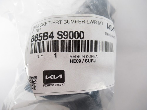 Genuine OEM Kia 865B4 S9000 Passenger R Front Bumper End Support 20-22 ...