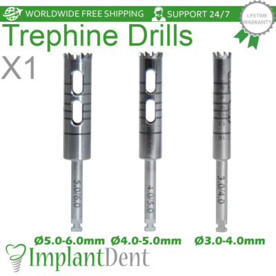 1x Dental Trephine Bur Drills Stainless Steel Dentistry Tool | eBay