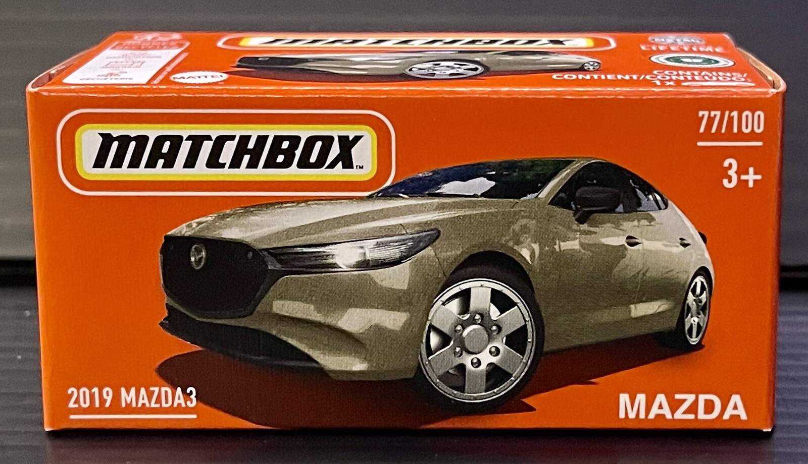 NEW MATCHBOX 2024 POWER GRAB - 2019 MAZDA 3 #77/100 - SILVER CHAMPAGNE ...