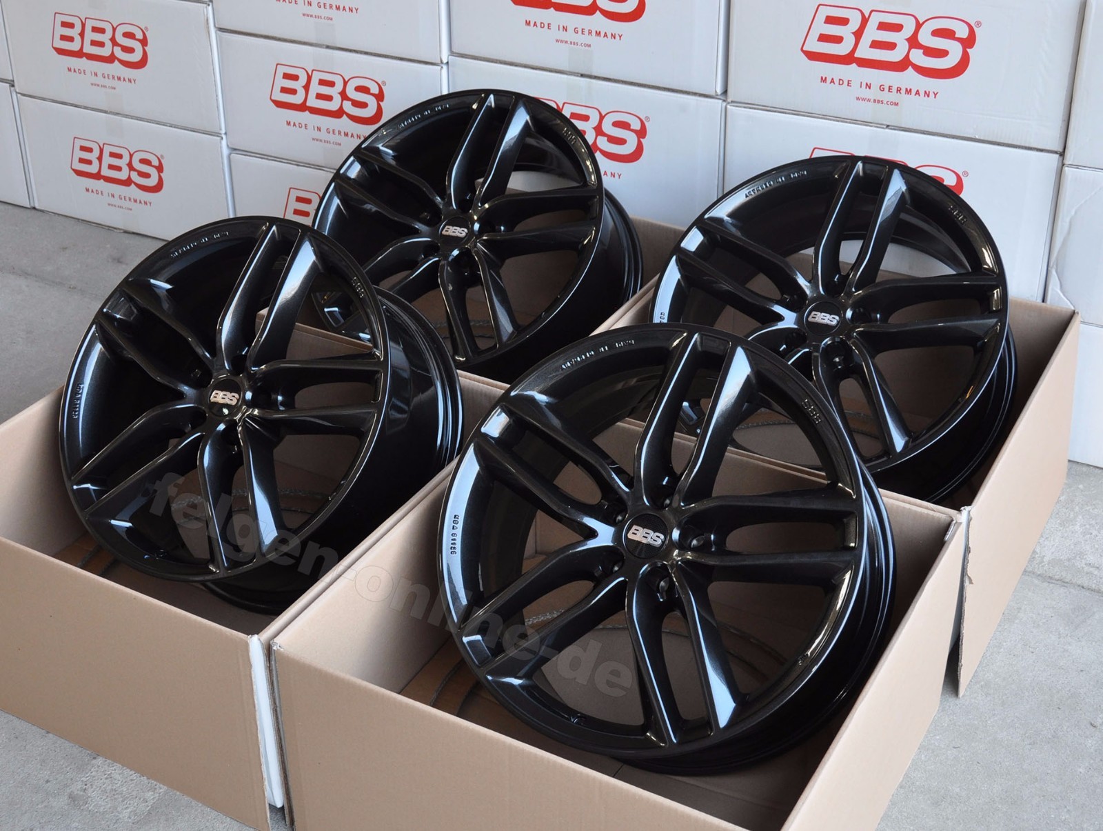 BBS SX schwarz 4 Felgen 9x20 Zoll SX0605 für Land Rover Range Rover ...